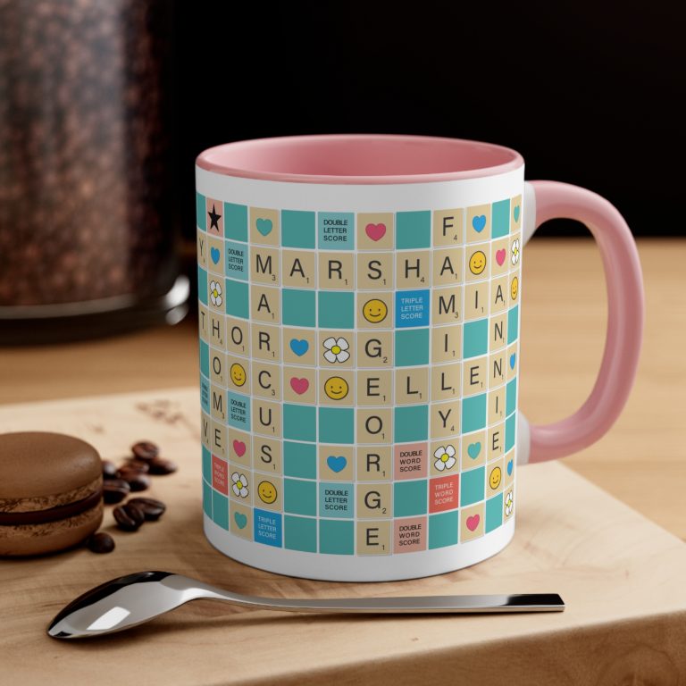 Personalised Scrabble themed Mug - Tim's Mug Shop